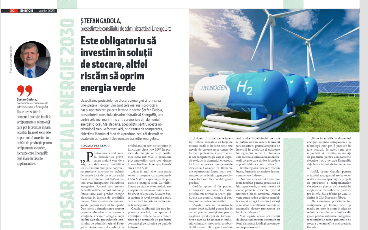 Interview for the ZF Energy Yearbook - EnergoBit
